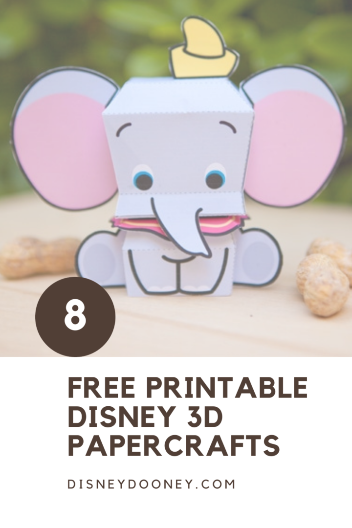 8 Free Printable Disney 3D Character Crafts - Disney Dooney and Bourke ...