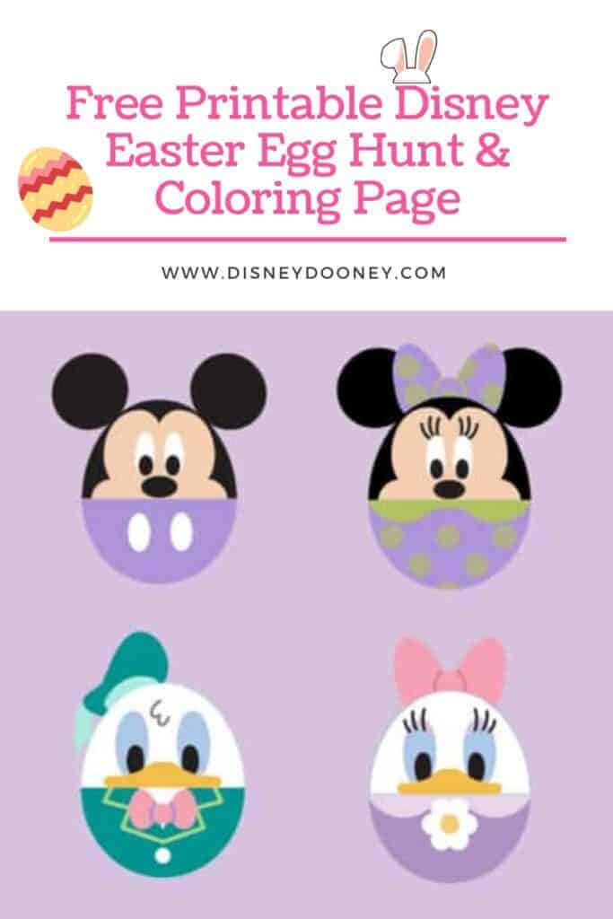 Disney Dooney and Bourke FREE Printable Disney Easter Egg Hunt ...