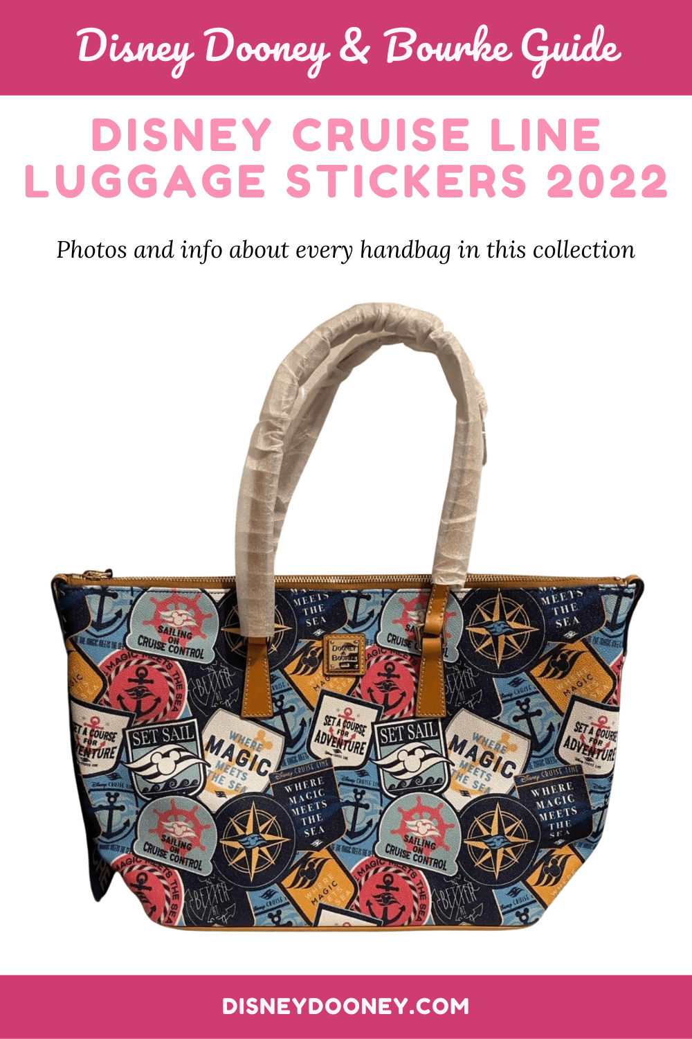 Disney Cruise Line Luggage Stickers 2022 - Disney Dooney and Bourke Guide