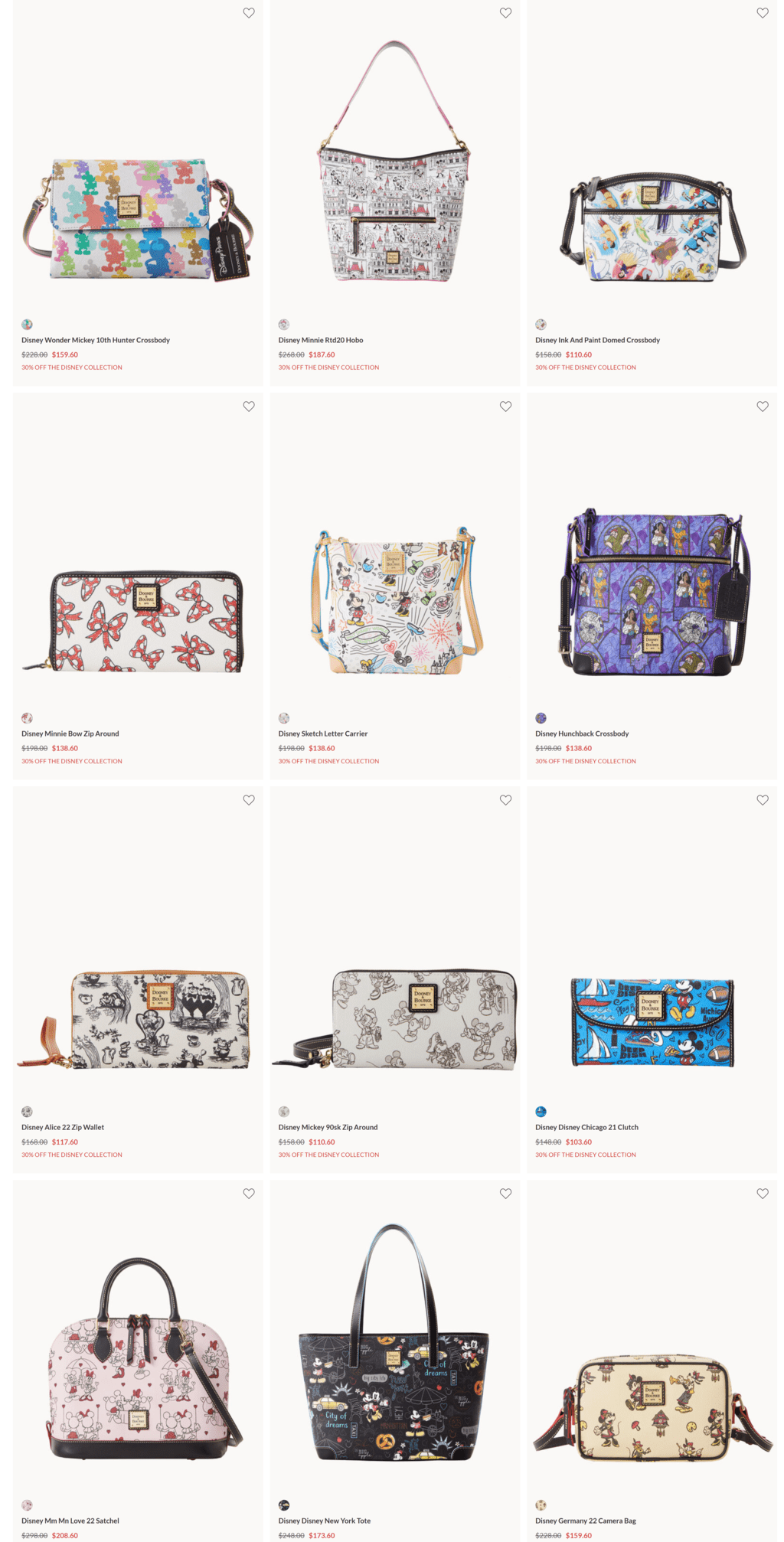 Disney Dooney and Bourke Online Tent Sale 2022 2021 happening now ...