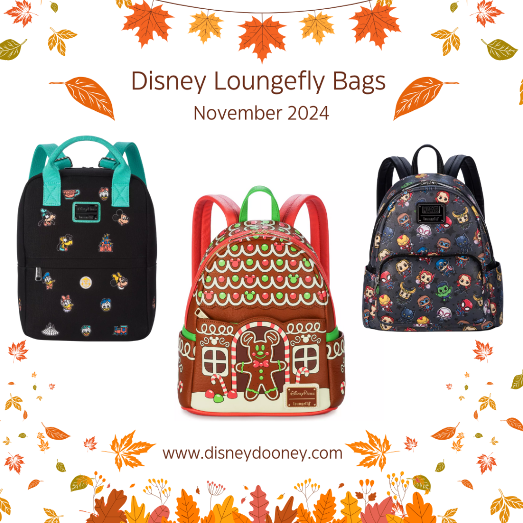New Disney Loungefly Backpacks and Bags for November 2024 - Disney ...